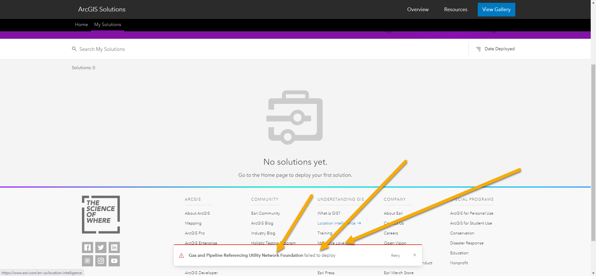 Solved: Deploy of Gas and Pipeline Referencing Utility Net... - Esri Community
