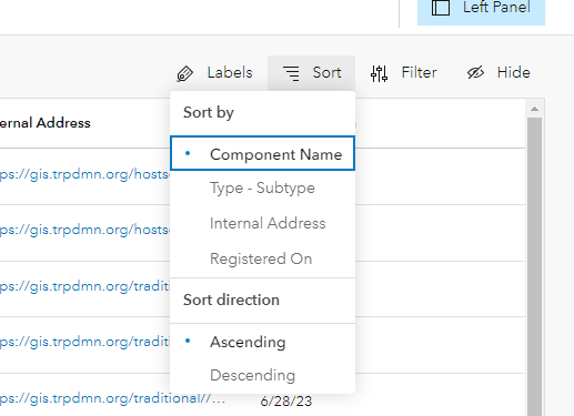 ArcGIS Monitor- Filtering and Sorting- Label Enhan... - Esri Community