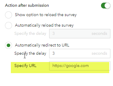 Survey123 Redirect Url Not Working - Esri Community