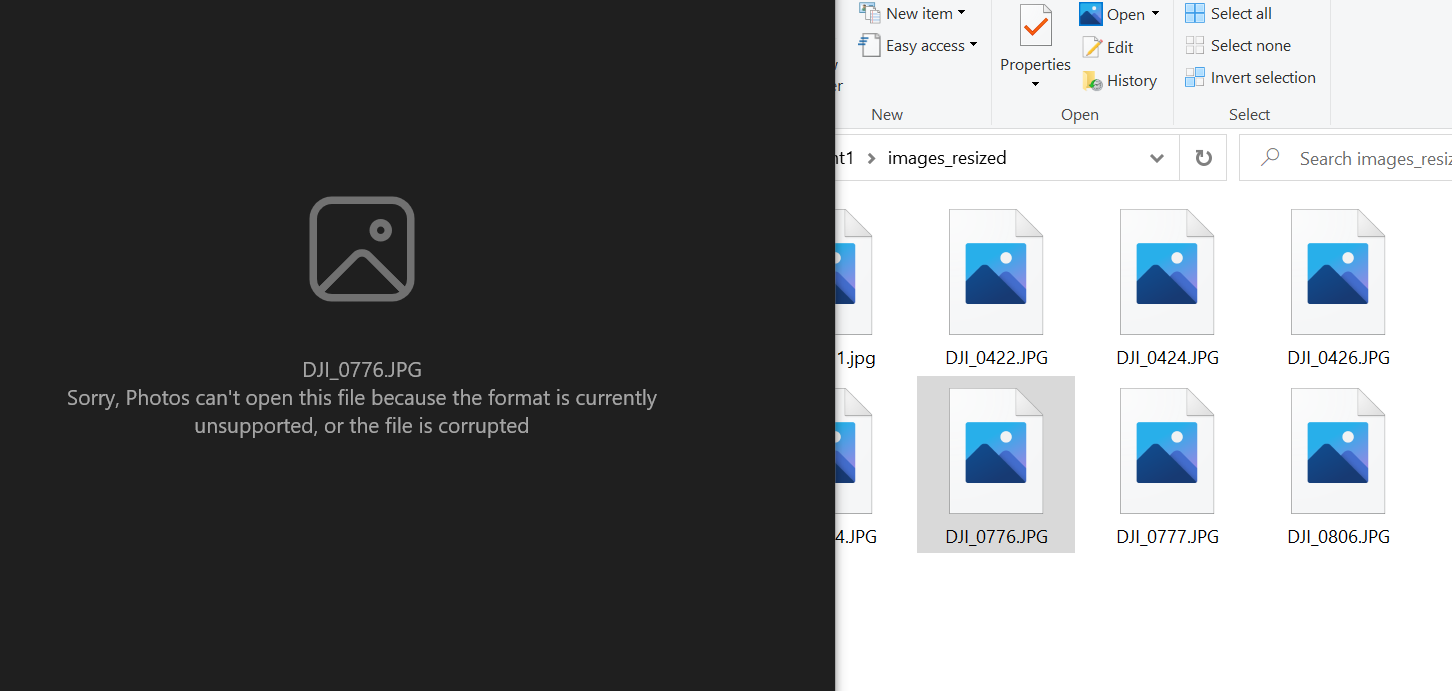 Resize Photos by 50% script erases key geotag meta... - Esri Community