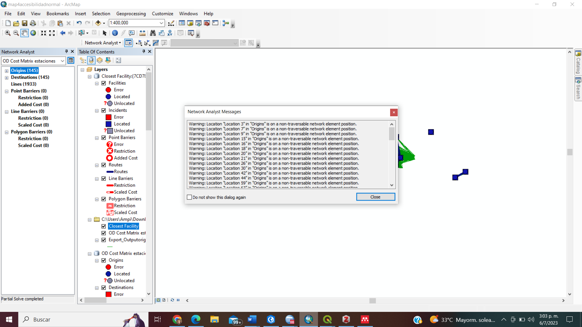 Non-traversable network element position - Esri Community