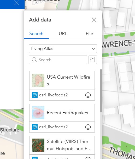 Add category filter, allow resize to the "Add Data... - Esri Community