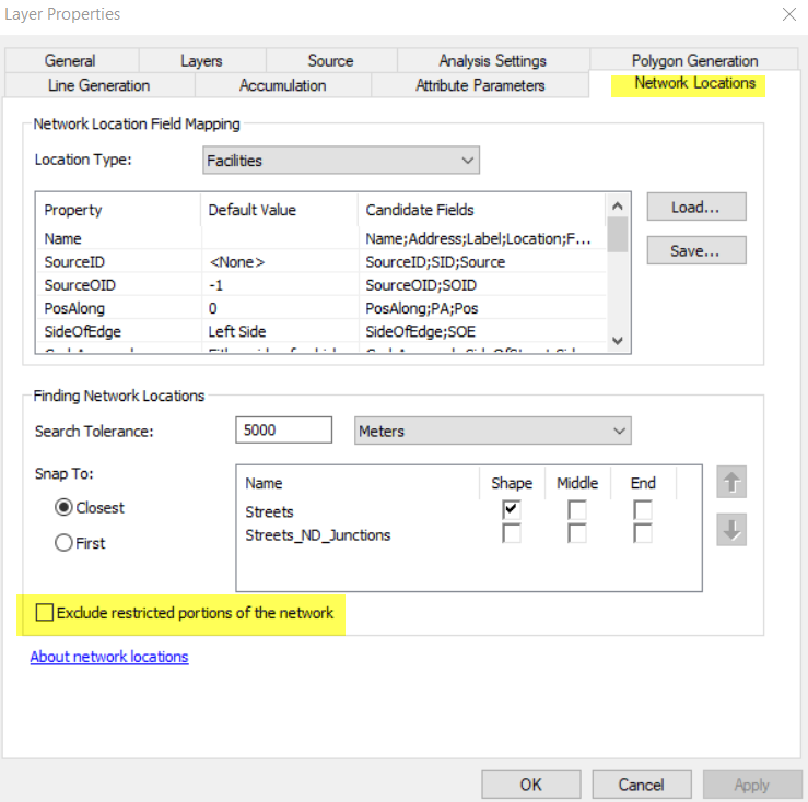 Non-traversable network element position - Esri Community