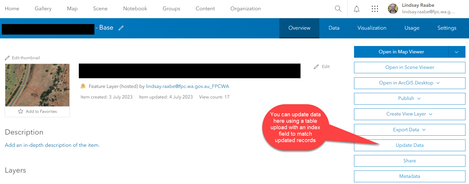 Update of field values for features - Esri Community