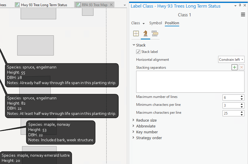 Forcing label new line width - Esri Community