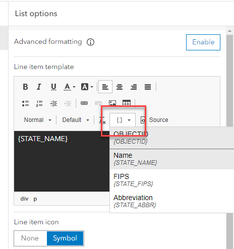 Solved: Dashboard Lists - Change displayed field - Esri Community