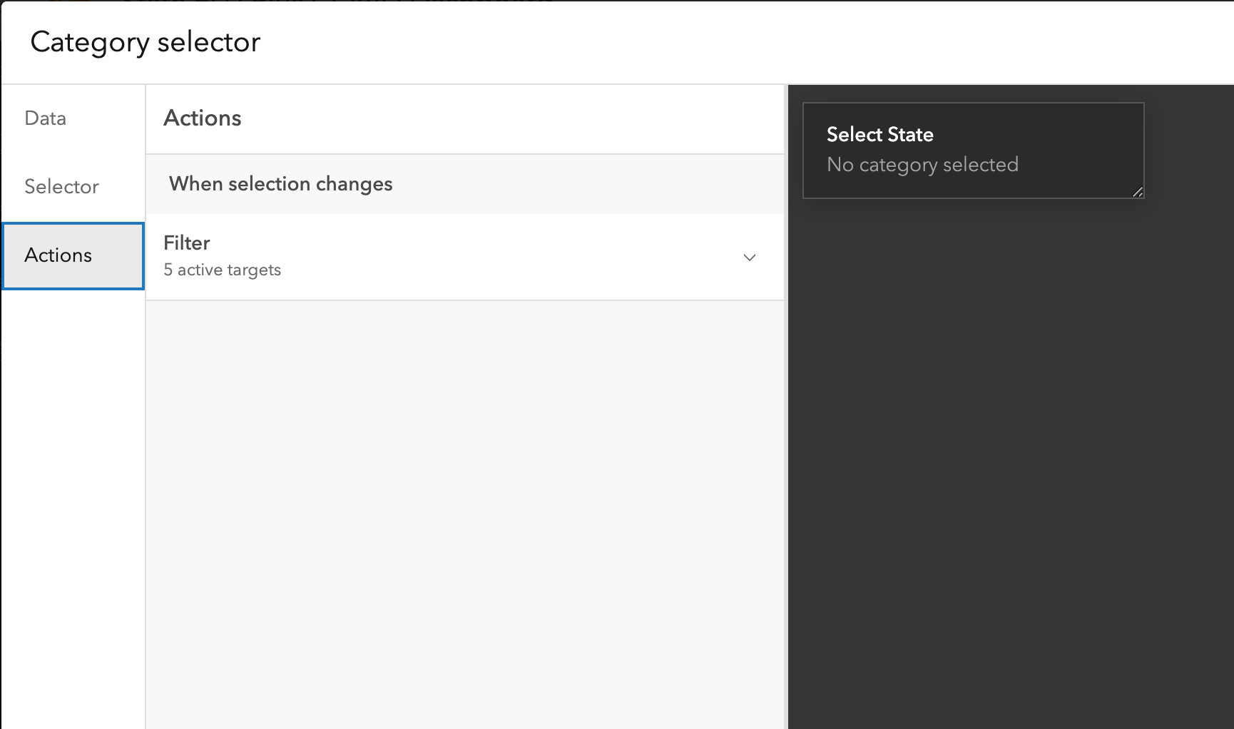 Allow category selector to zoom to selection - Esri Community
