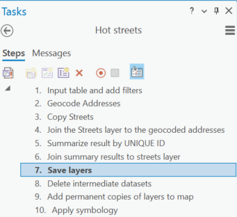 Start from an intermediate step in ArcGIS Pro Task... - Esri Community