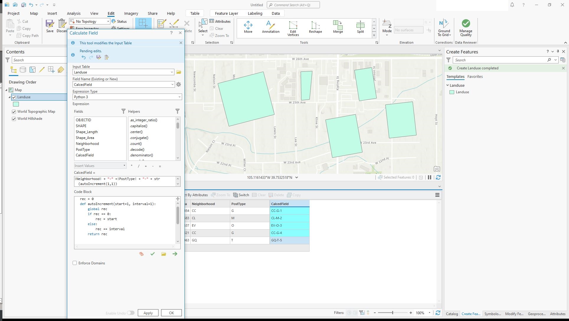 How do I calculate values for a field by concatena... - Esri Community