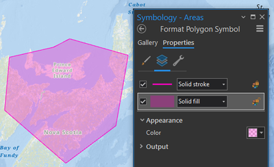 Different transparency for polygon border and fill... - Esri Community