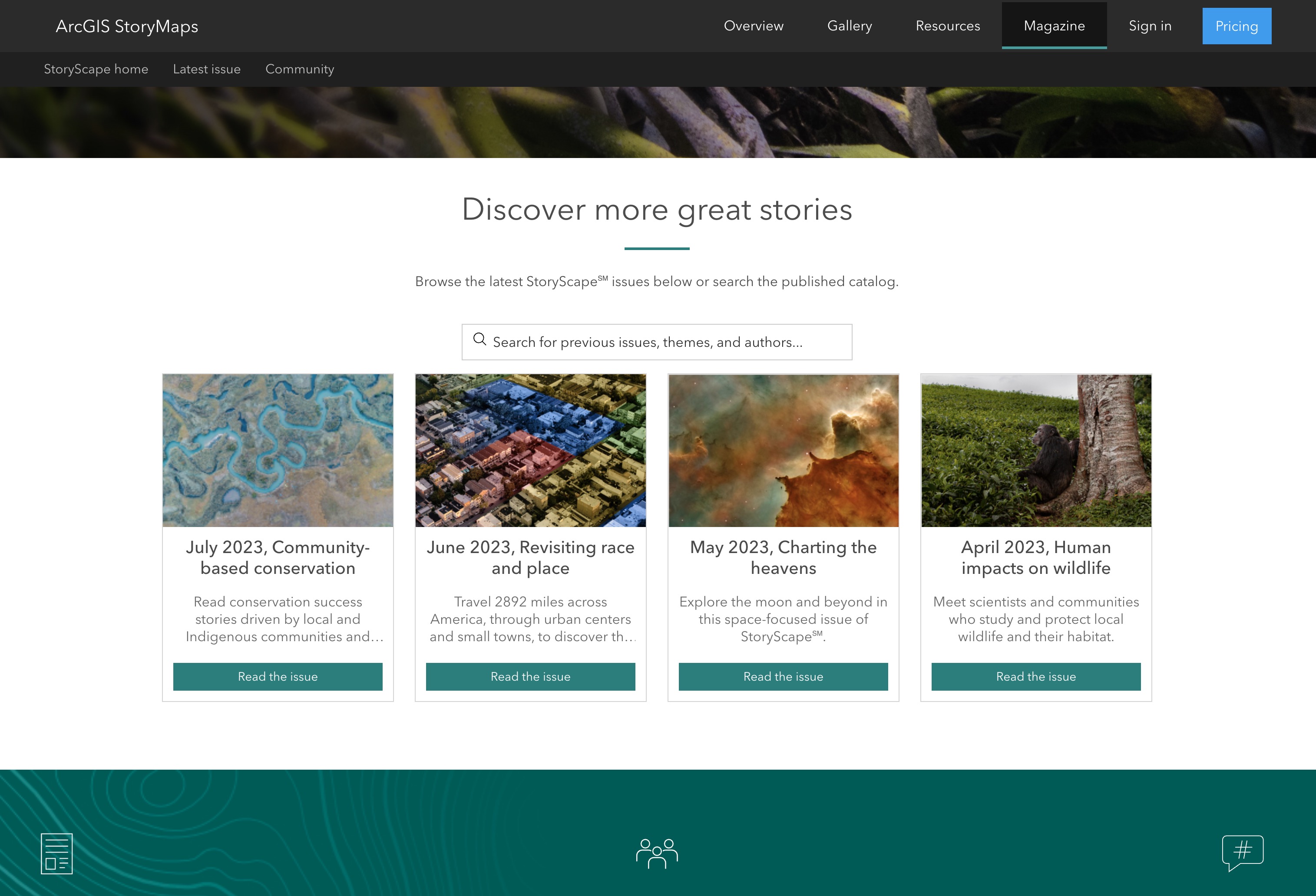 Options for StoryMaps gallery - ArcGIS online - Esri Community