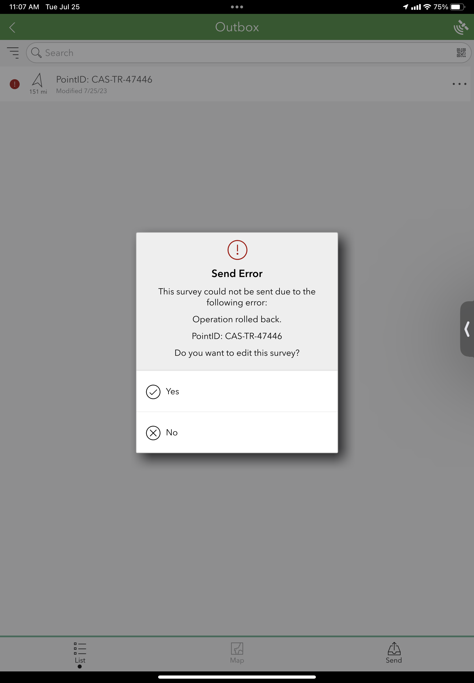 Cannot send survey due to unknown error - Esri Community