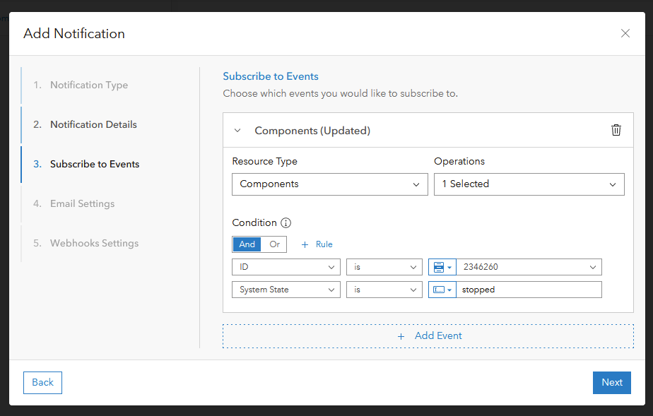 Generate an alert when accessing a stopped service - Esri Community