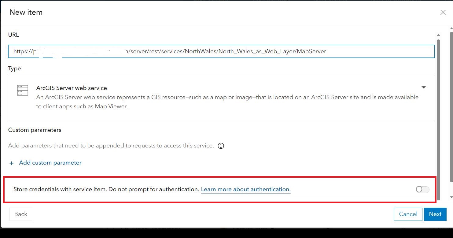 Unable to Store Credentials with secured feature s... - Esri Community