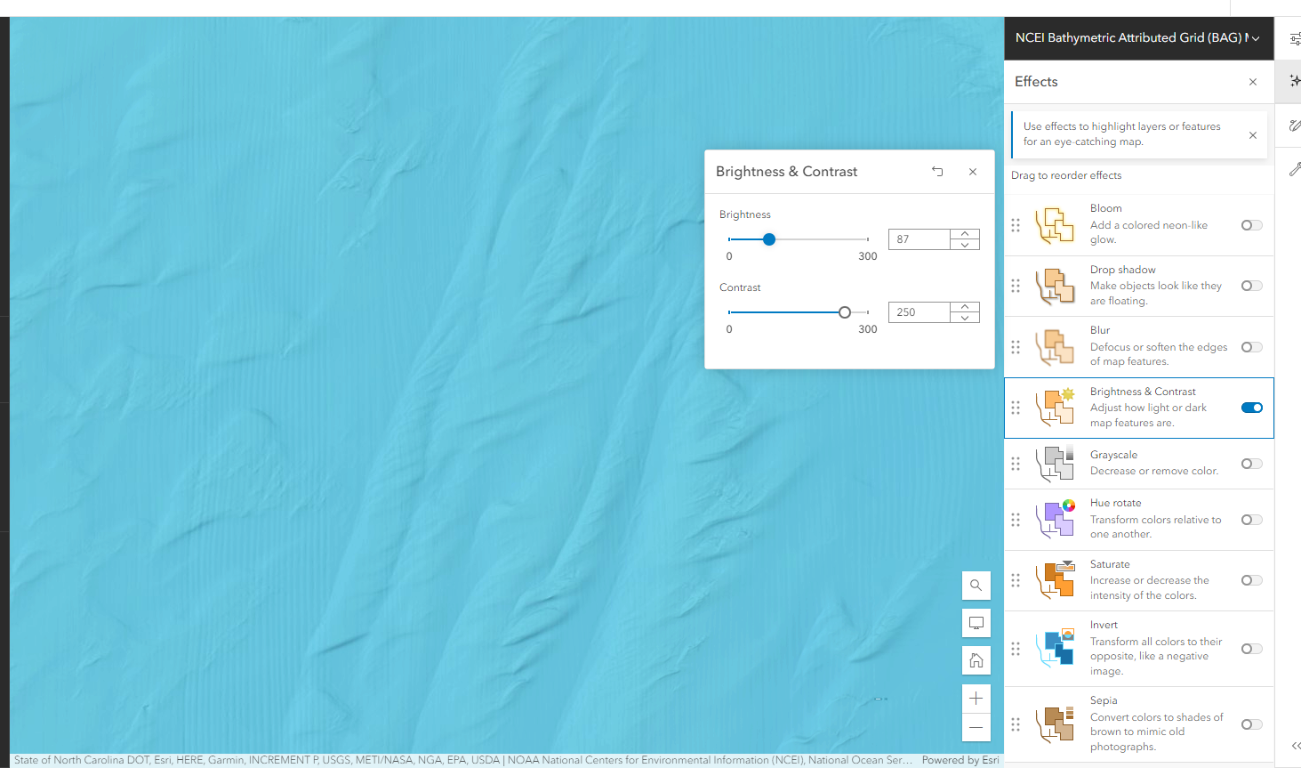 Bathymetry Symbology - ColorHillshadeBAG Processin... - Esri Community