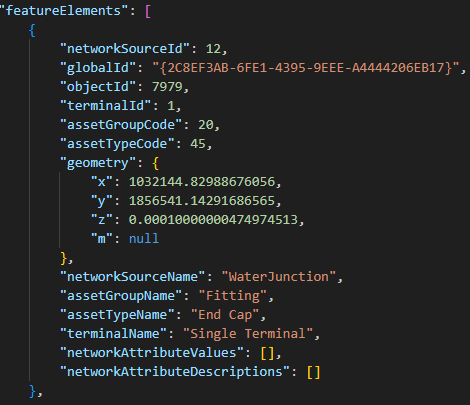 Parsing Utility Network Exports