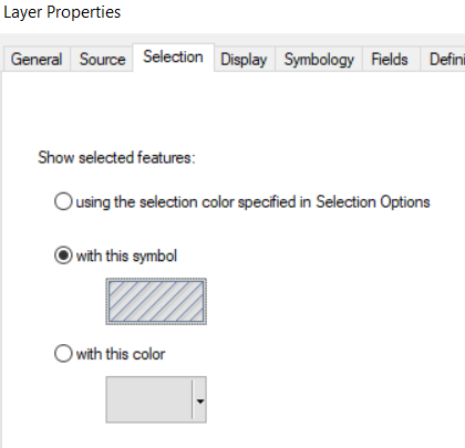 Customized polygon layer selection symbology - Esri Community