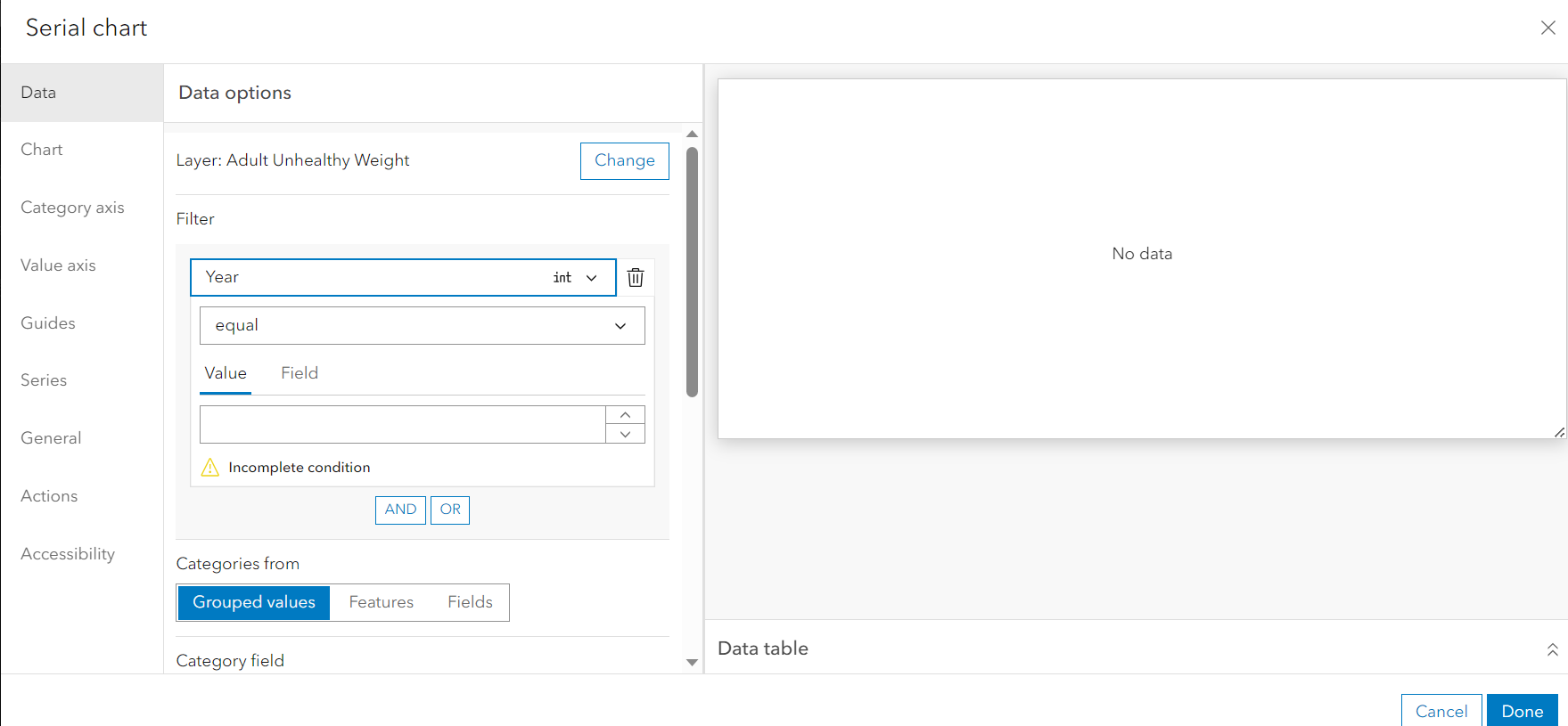 Serial Chart Help - Esri Community