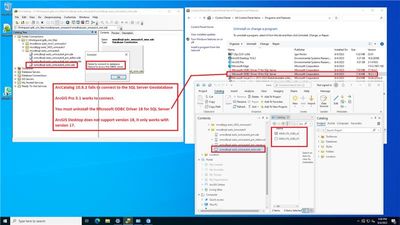Upgraded to ArcMap 10.8.1 and can't connect to SQL... - Esri Community