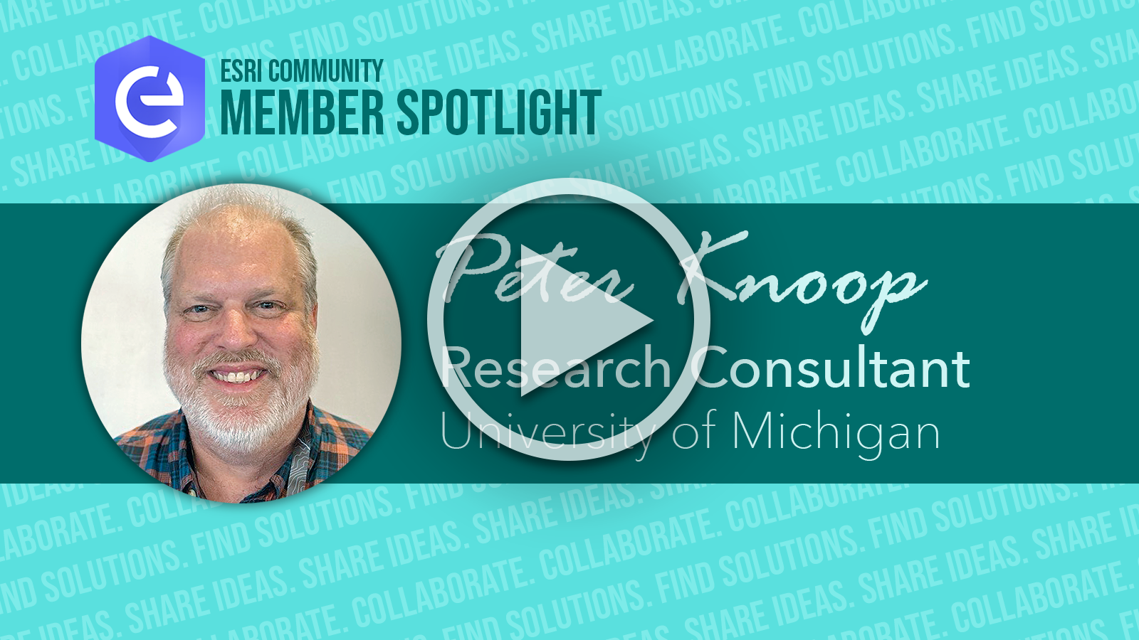 Esri Community Member Spotlight: Peter Knoop - Esri Community
