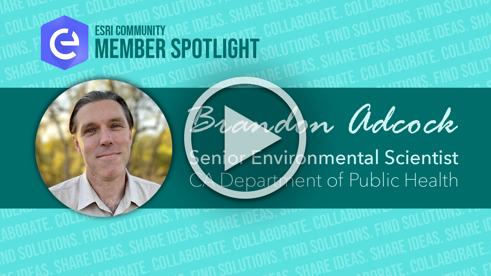 Esri Community Member Spotlight: Brandon Adcock - Esri Community