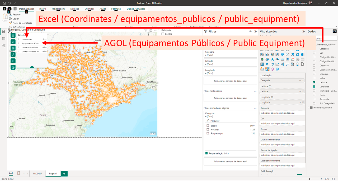 Filter an AGOL layer with information in Power BI - Esri Community