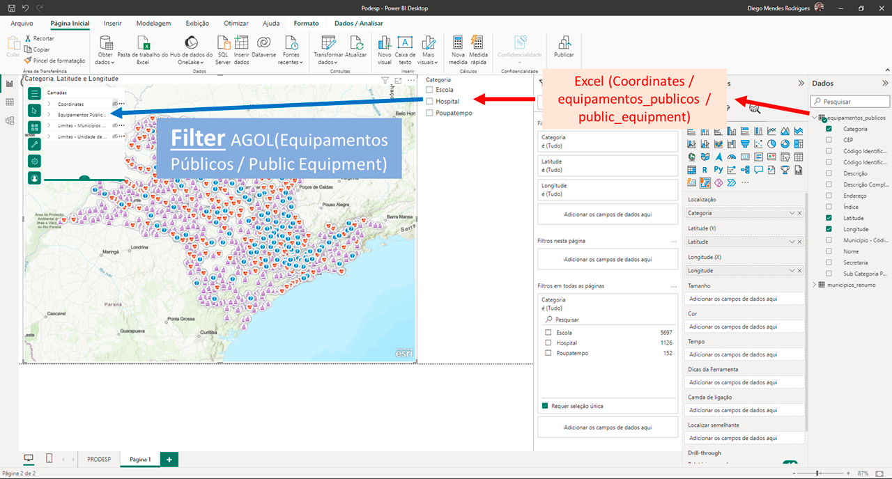 Filter an AGOL layer with information in Power BI - Esri Community