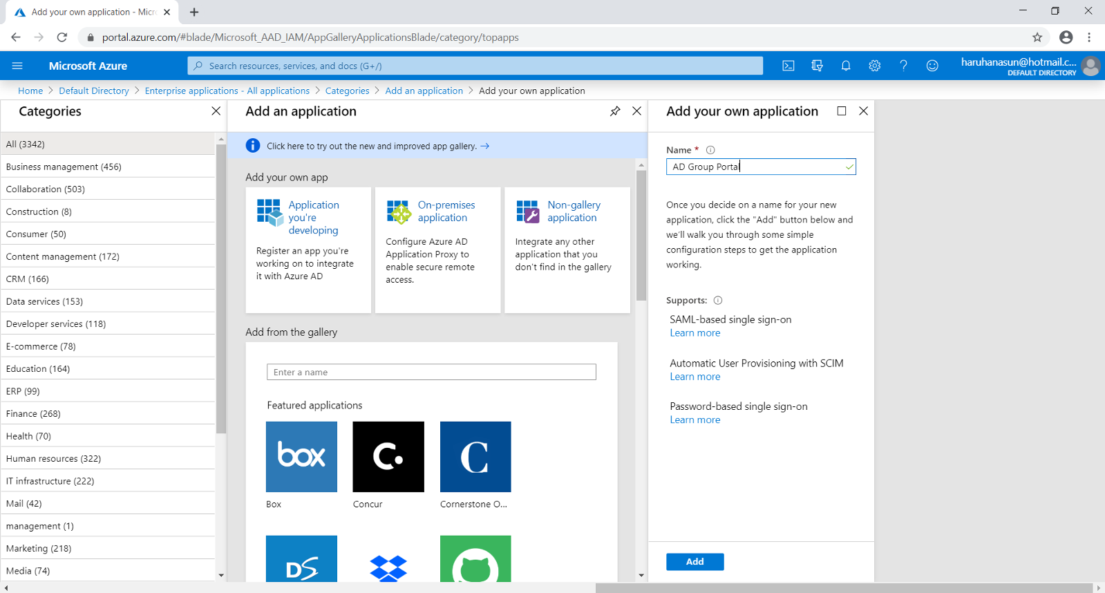 Walk-through of Azure Active Directory integration... - Esri Community