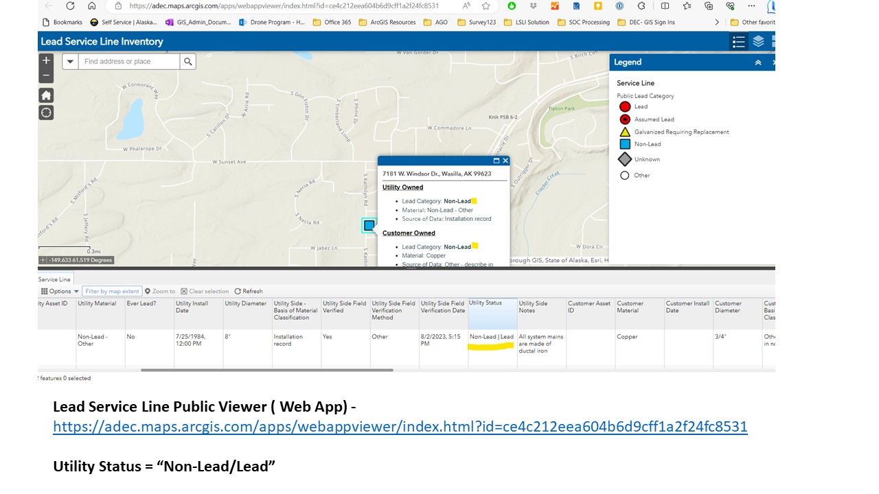 Solved: Lead Service Line Solution - Public Map table attr... - Esri Community