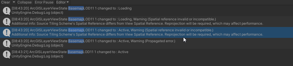 Reprojection Warning Esri Community