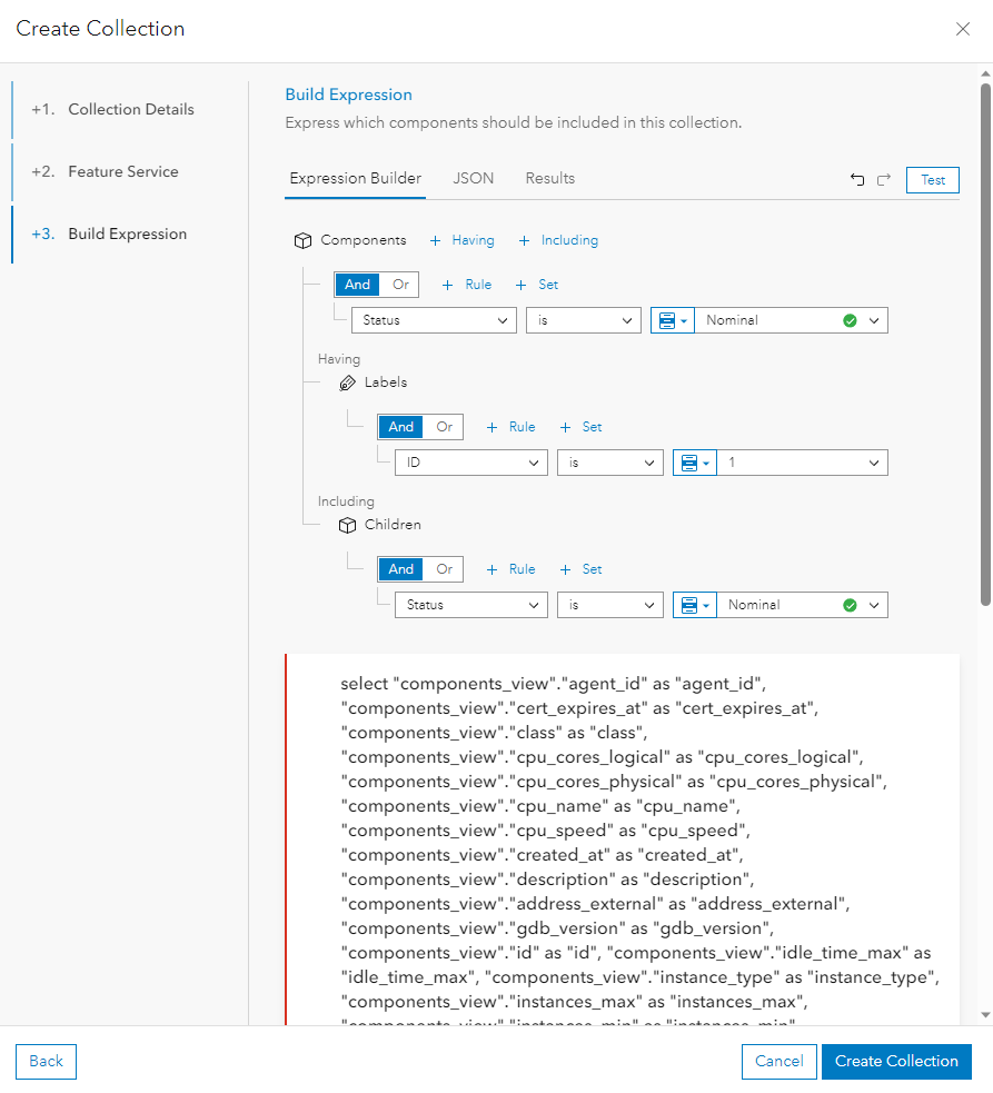 Collection Advanced Expression Builder Help - Esri Community