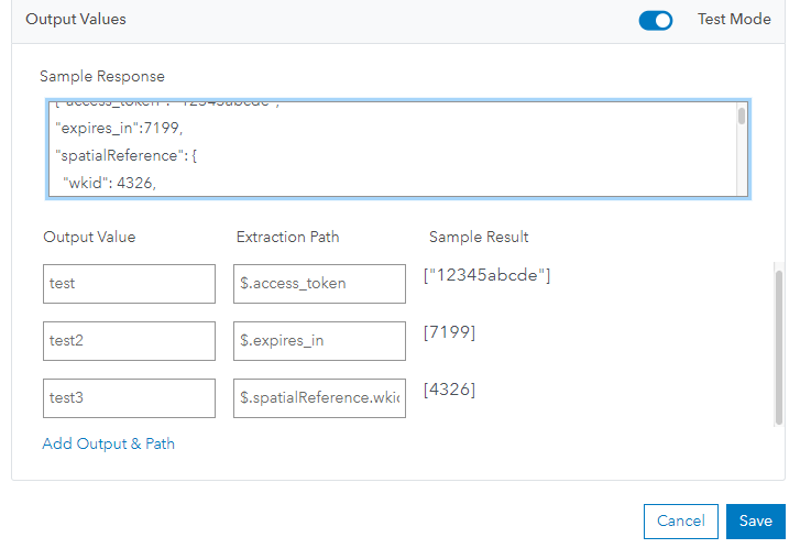 Solved: Send Web Request use response header as parameter - Esri Community