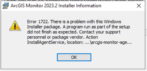 ArcGIS Monitor 2023.1 Upgrade Failure - There is a... - Esri Community