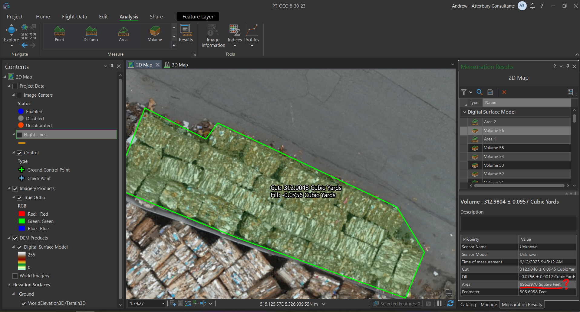 Difference in area between the Area Measurement to... - Esri Community