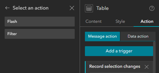 Solved: Table Widget Message Action Not Prompting Zoom to ... - Esri Community