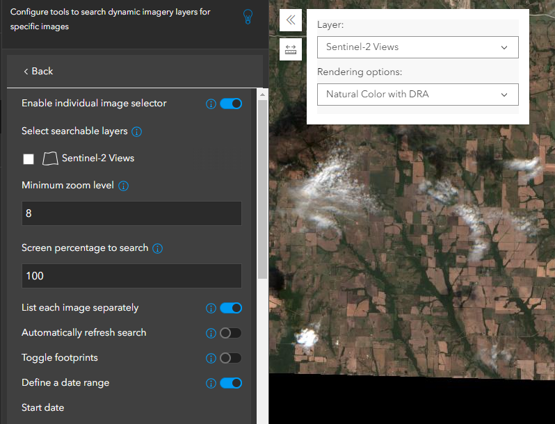 Solved: Sentinel Imagery Time slider in AGOL /Web App Buil... - Page 2 - Esri Community