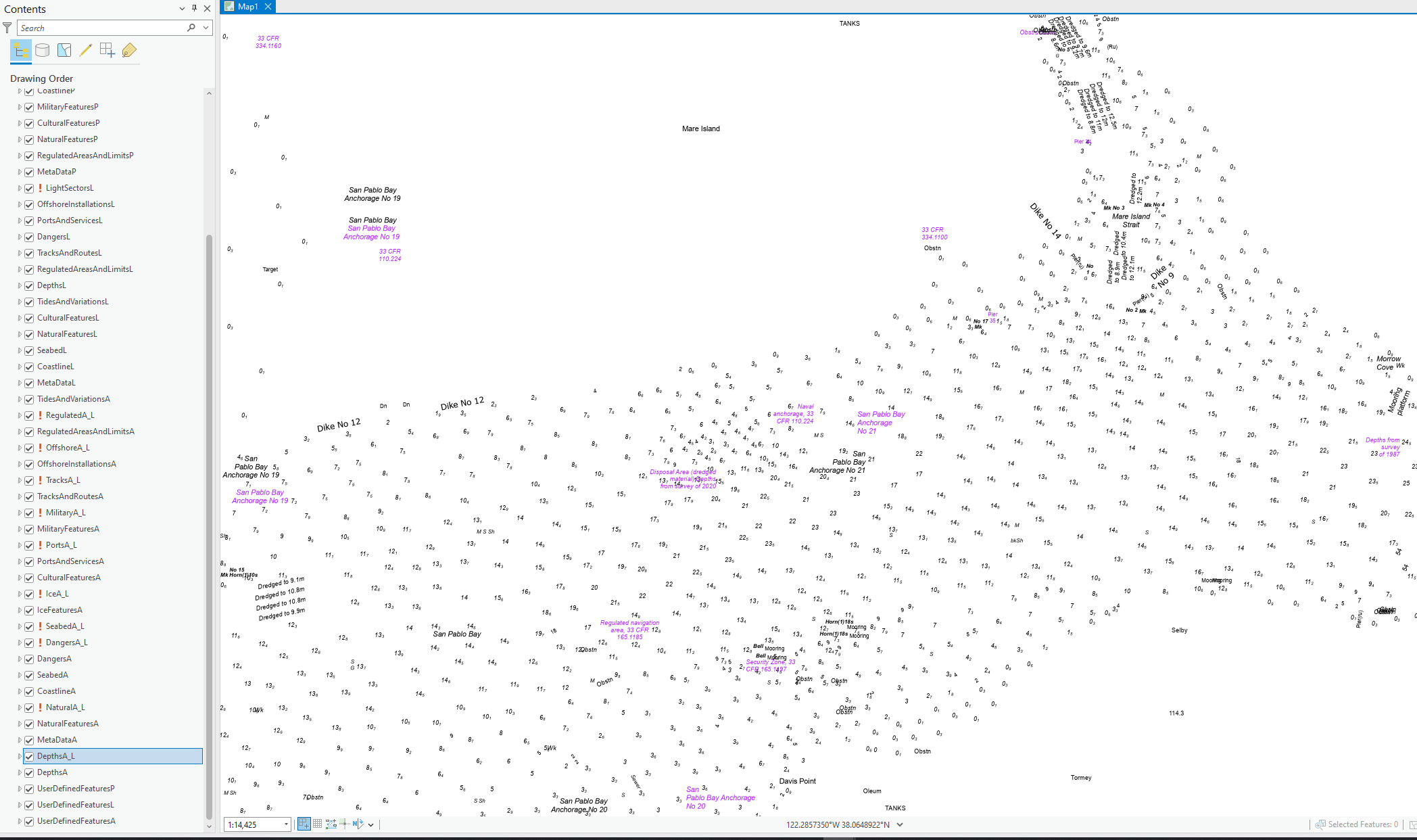 How to view S-57 ENC Geodatabase in Arcpro - Esri Community