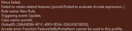 Arcade error : FeatureSetByPortalItem cannot be us... - Esri Community