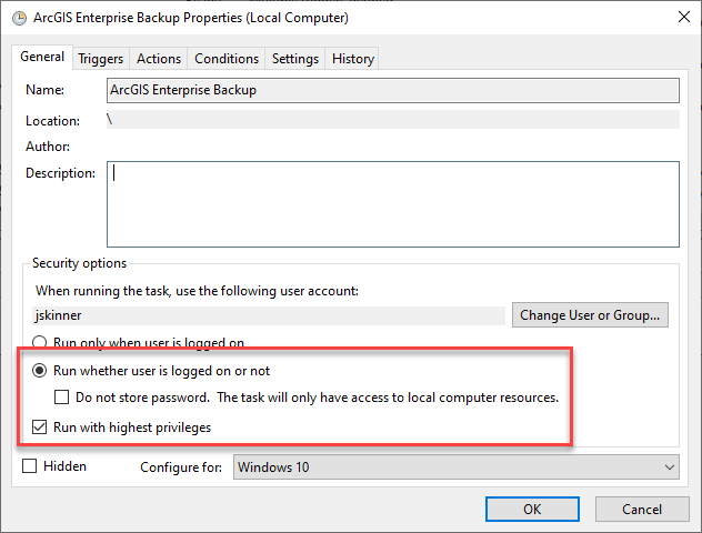 Solved: How to schedule a task to run when computer is log... - Esri Community