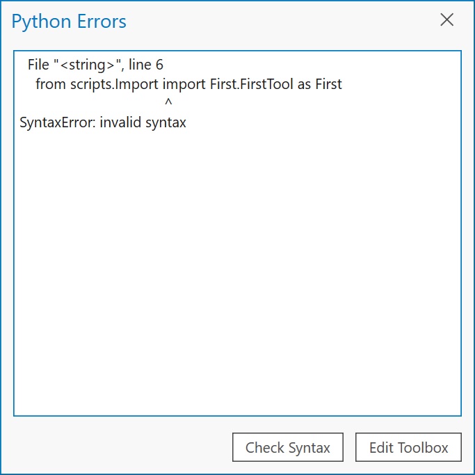 Can tools from imported scripts in a Python Toolbo... - Esri Community