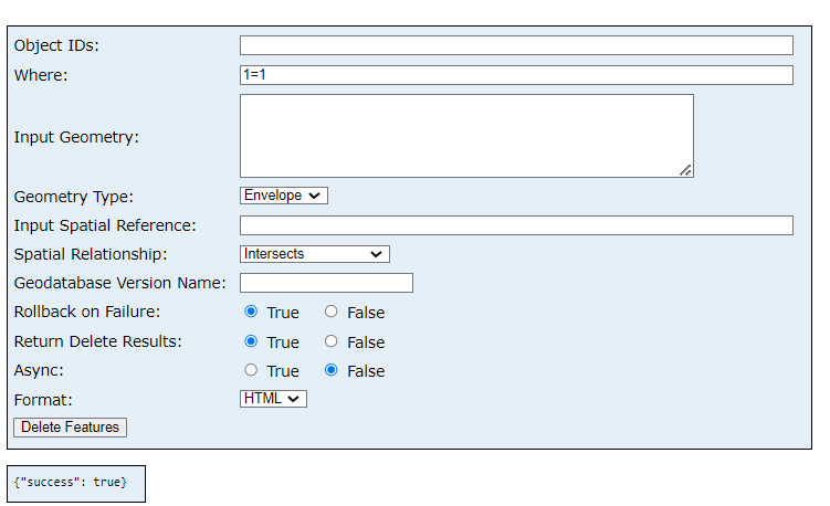 Solved: Delete Feature Service Features with ArcGIS REST - Esri Community