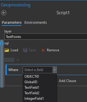 Access the "SQL Expression" parameters and add cus... - Esri Community