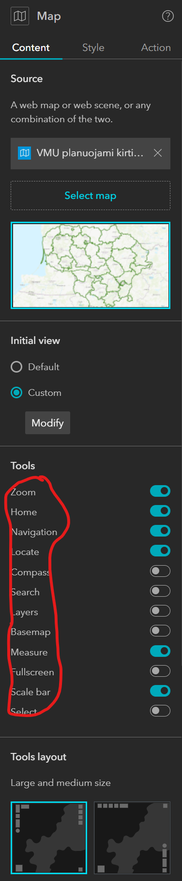 Change names of Experience Builder map tools - Esri Community