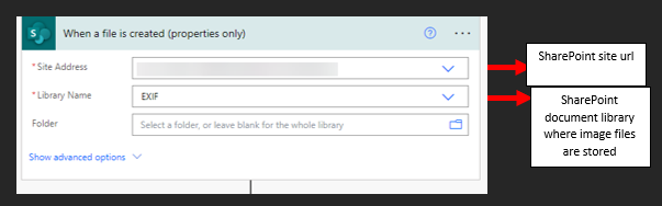 Extract EXIF data in SharePoint online and plot the GPS data using ArcGIS web part