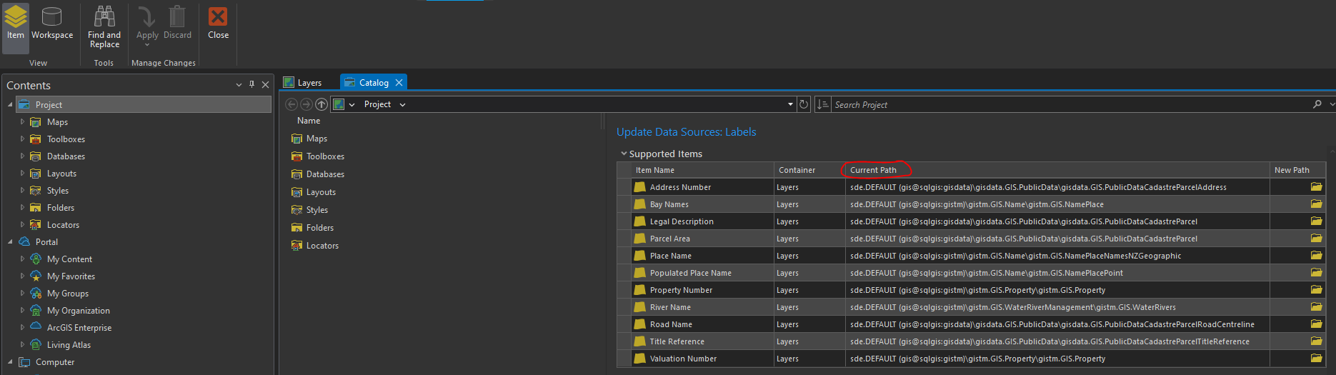 Update Data Sources: allow user to sort Current Pa... - Esri Community