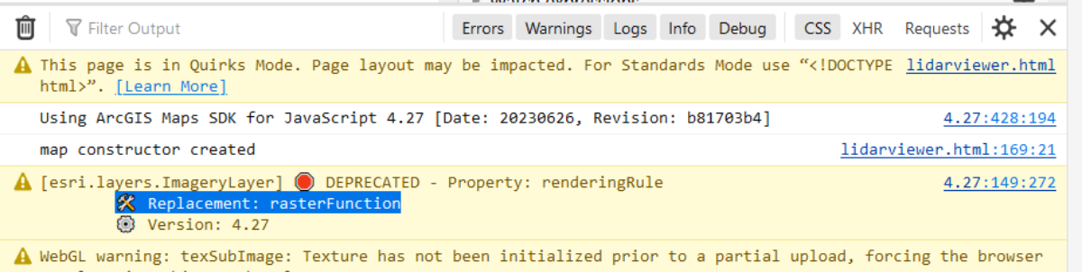 Solved: ImageryLayer renderingRule deprecated in 4.27 - Esri Community