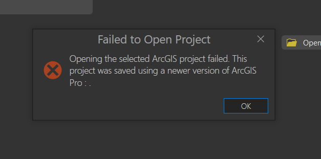 Pro Project won't open - Esri Community