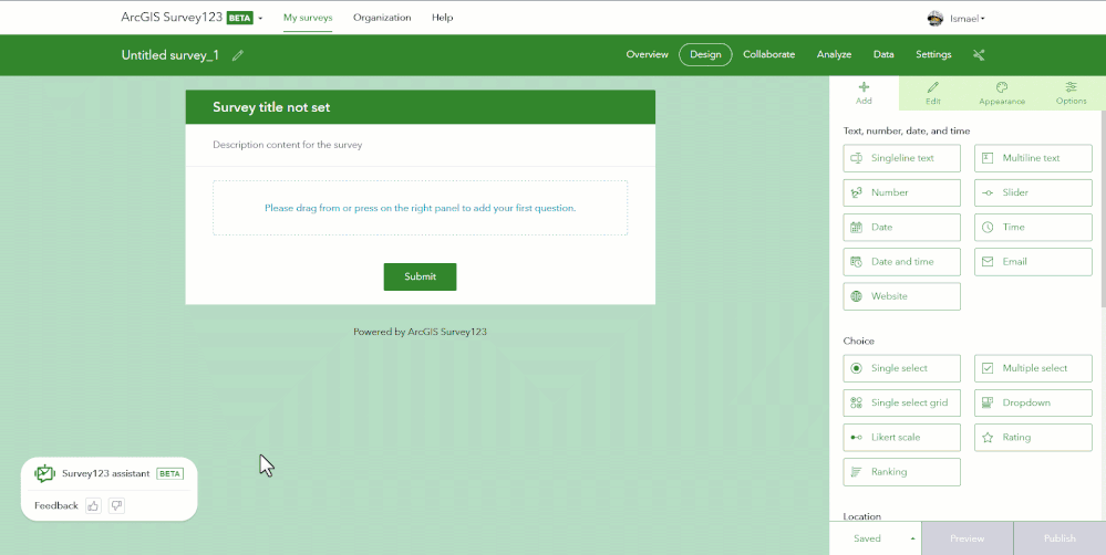 The Survey123 November 2023 Beta is now available ... - Esri Community