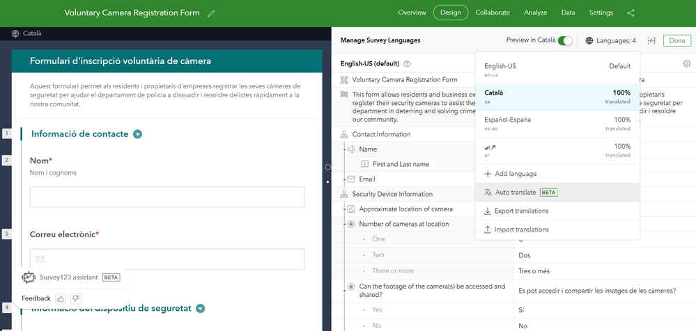 The Survey123 November 2023 Beta is now available ... - Esri Community