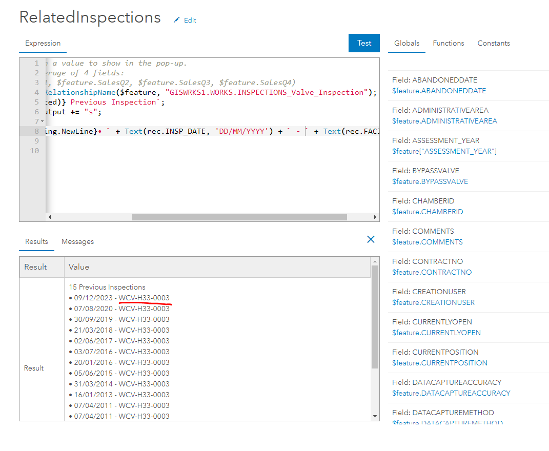 Arcade not working in Pop-Up - Esri Community
